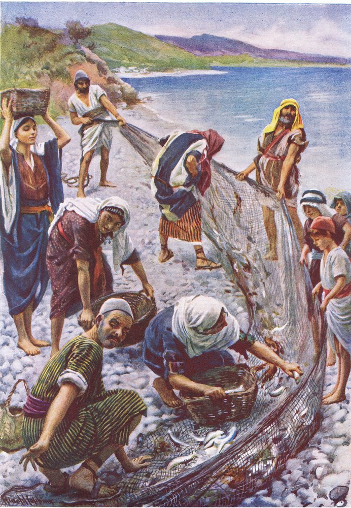 Das Schleppnetz, Illustration aus Harold Copping Pictures: The Crown ...