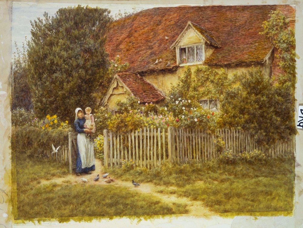 East End Farm, Moss Lane, Pinner von Helen Allingham