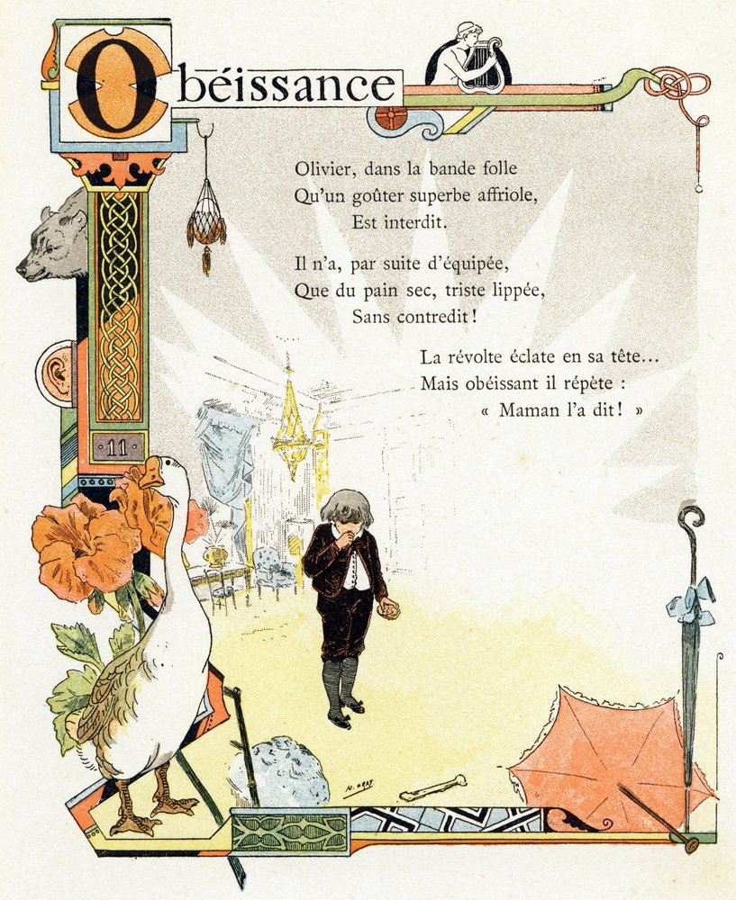 Illustration für 'Alphabet der guten Beispiele', ca. 1890