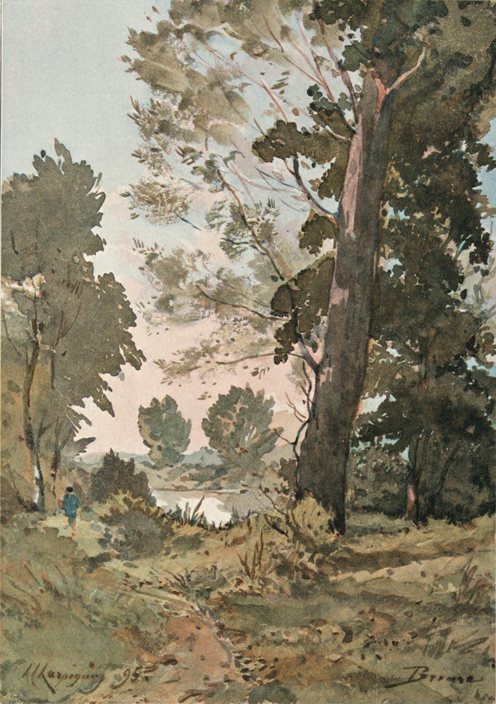 Aus dem Aquarell von Henri Harpignies