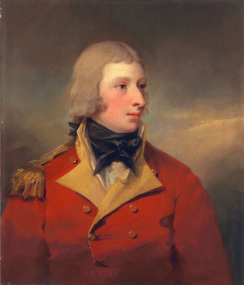Leutnant Andrew Agnew, um 1795 von Henry Raeburn: Kunstdruck