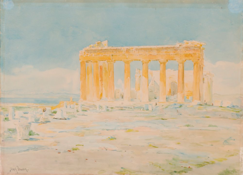 Das Parthenon, Ostfassade von Henry Bacon: Kunstdruck