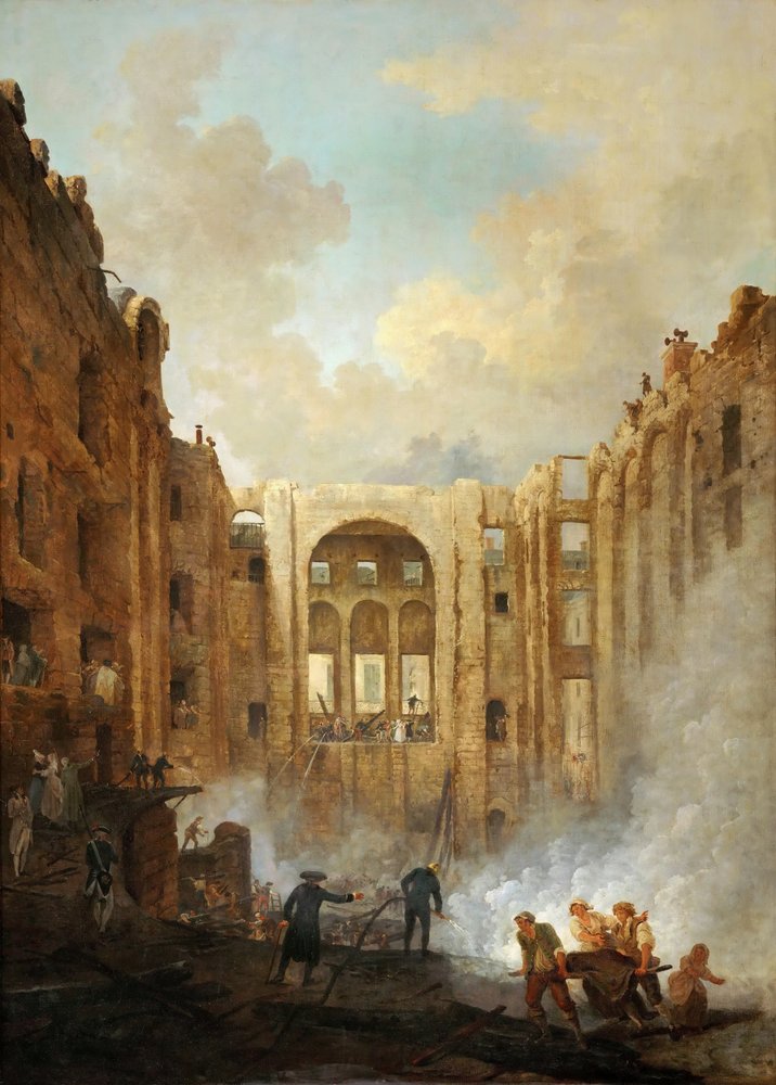 Feuer im Opernhaus des Palais-Royal im Jahr 1781
