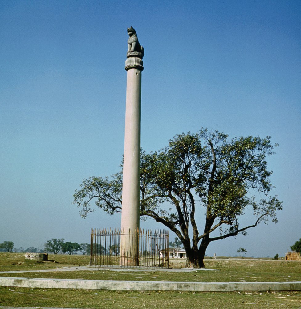 Löwensäule von Kaiser Ashoka (ca. 264-223 v. Chr.)