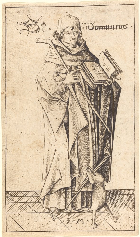 Heiliger Dominikus von Israhel van Meckenem: Kunstdruck