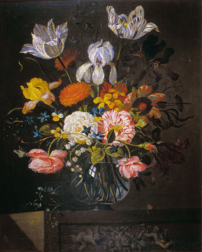 Stillleben mit Blumen von Jacob Marrel: Kunstdruck kaufen