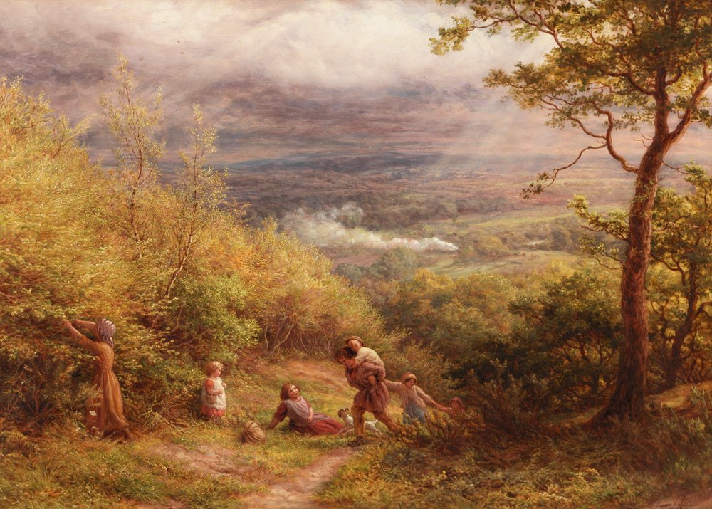Der letzte Schimmer, 1872 von James Thomas Linnell