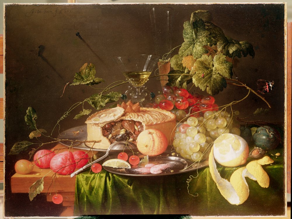 Stillleben mit Früchten von Jan Davidsz de Heem: Kunstdruck