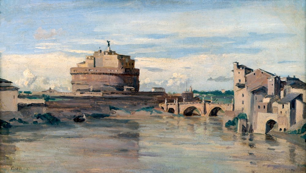 Castel Sant'Angelo und der Fluss Tiber, Rom, ca. 1816-1875