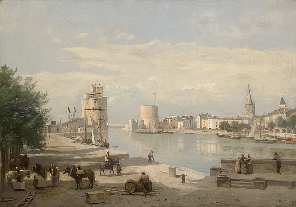 Der Hafen von La Rochelle von Jean Baptiste Camille Corot