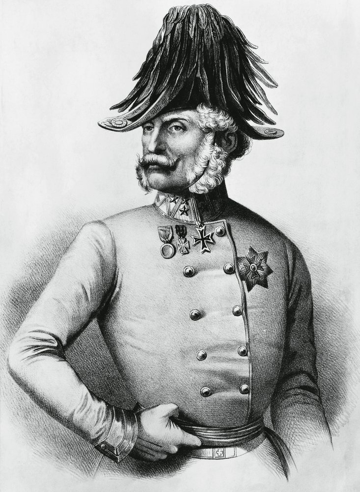 Porträt von Ferencz Gyulai (1798-1868), österreichisch-ungarischer ...
