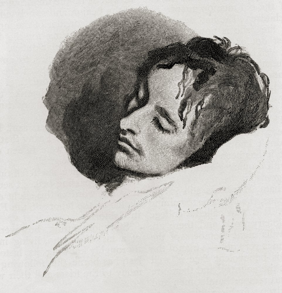 John Keats in seiner letzten Krankheit, aus 'The Century Illustrated ...