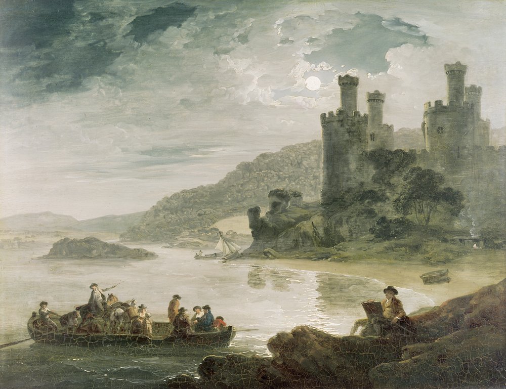Conway Castle, 1794 von Julius Caesar Ibbetson: Kunstdruck