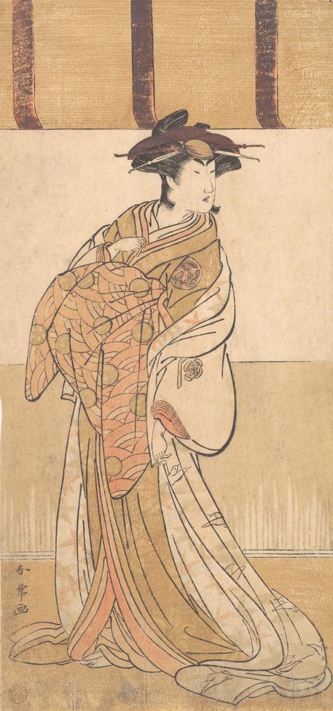 Nakamura Riko in der Rolle von Oiso no Tora, 2. Monat, 1782