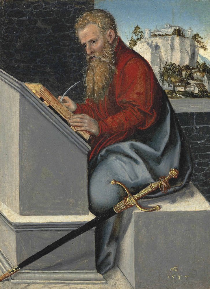 Der heilige Paulus von Lucas Cranach the Younger: Kunstdruck