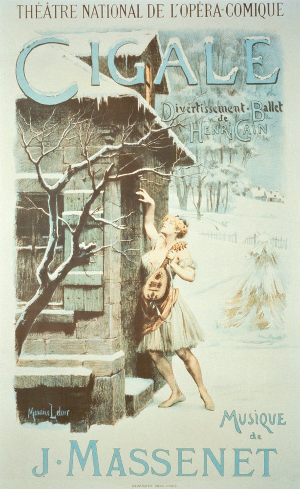 Cigale, Ballett von Jules Massenet, choreografiert von Henri Cain im ...