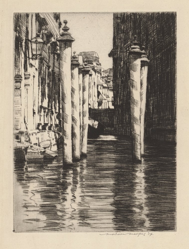 Ein enger Kanal, Venedig von Mortimer Menpes: Kunstdruck