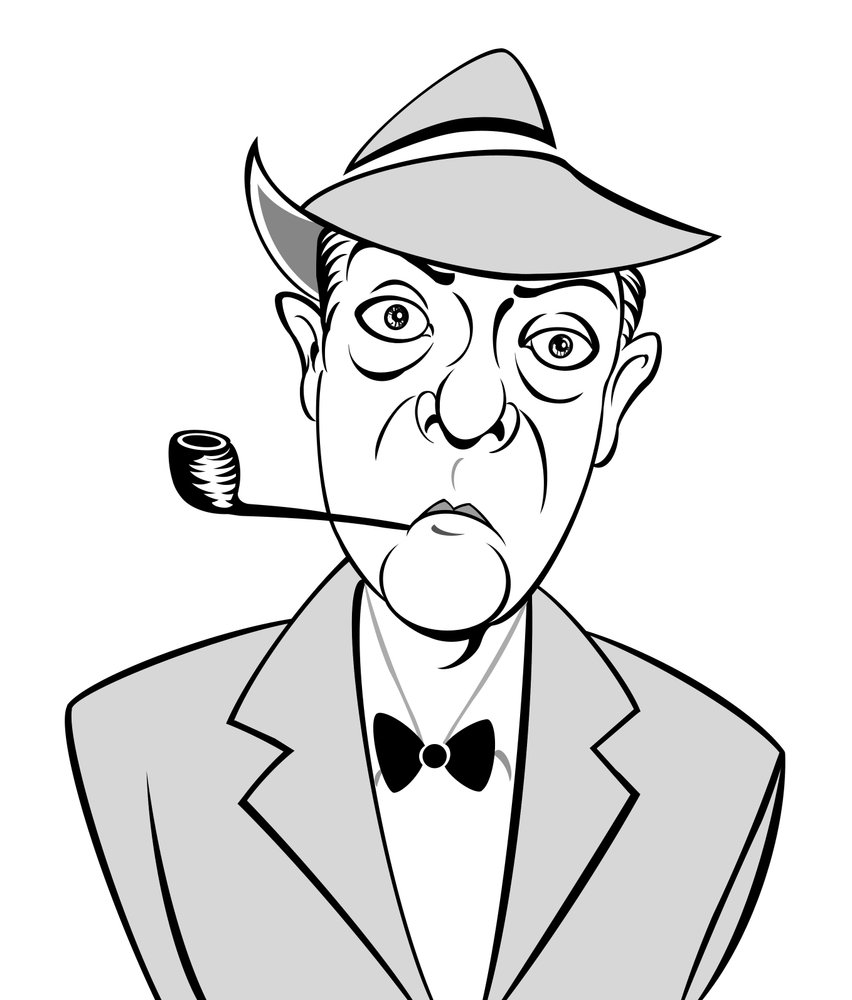Jacques Tati von Neale Osborne: hochwertiger Kunstdruck