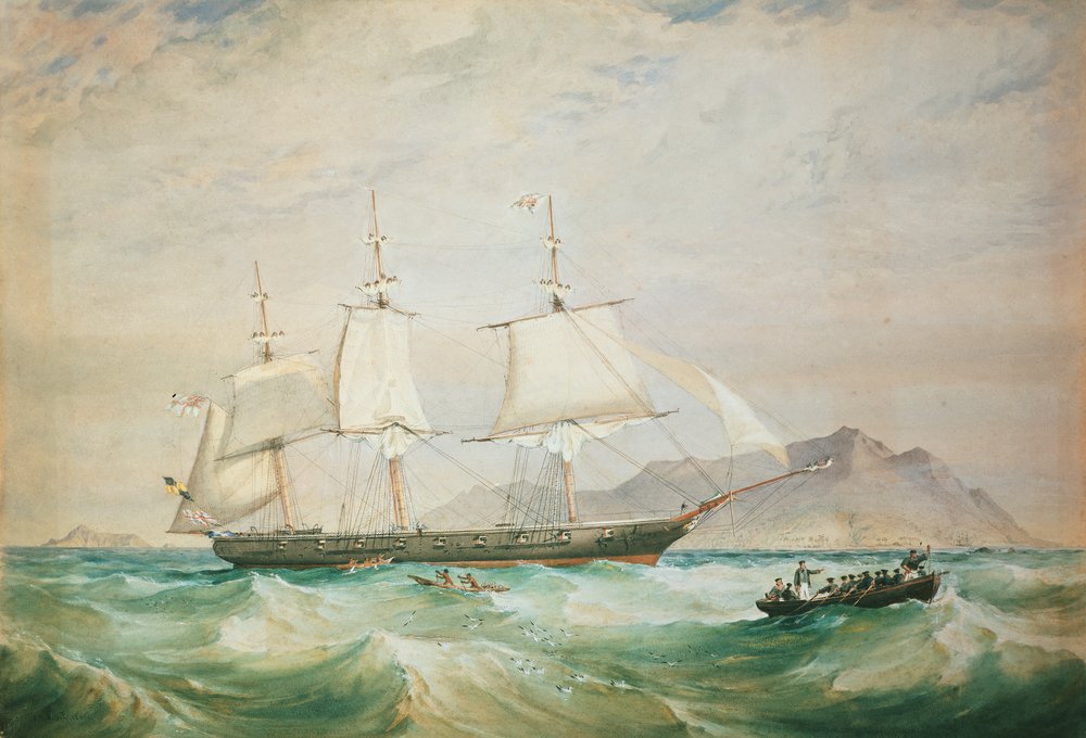 H.M.S. Hornet, 1861 von Oswald Walters Brierly: Kunstdruck