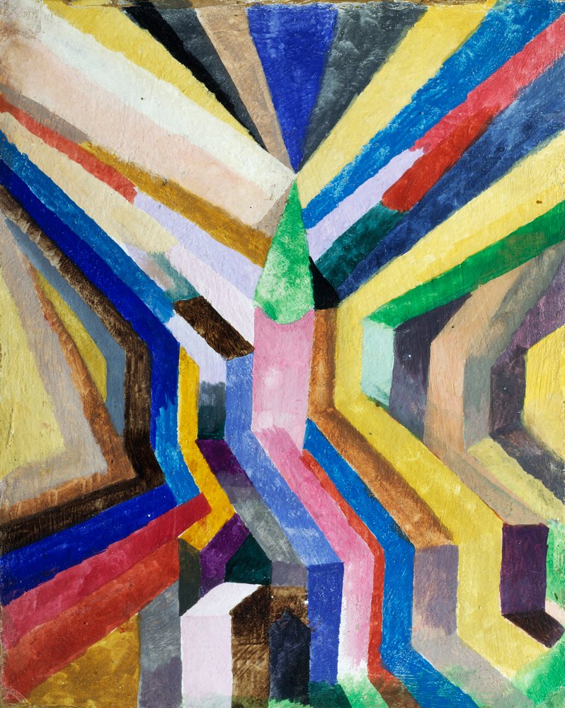 Grüne Kirche und Kirchturm von Paul Klee: Kunstdruck kaufen