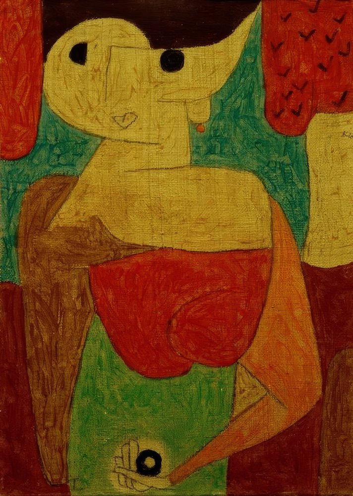 Omphalo-zentrischer Vortrag von Paul Klee: Kunstdruck