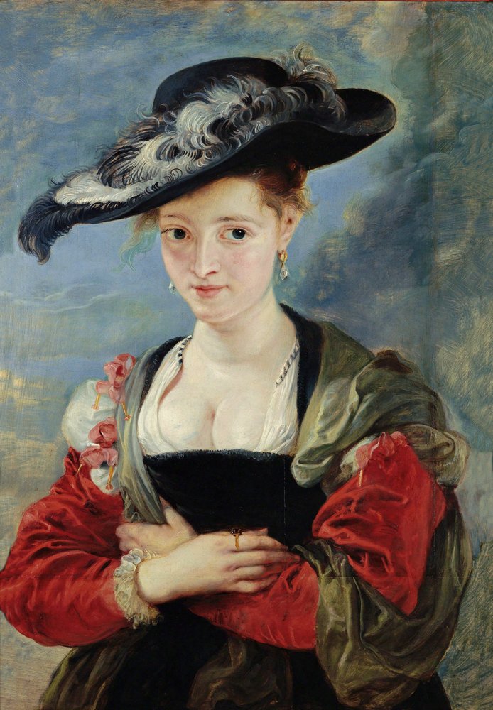 Der Strohhut von Peter Paul Rubens: Kunstdruck kaufen