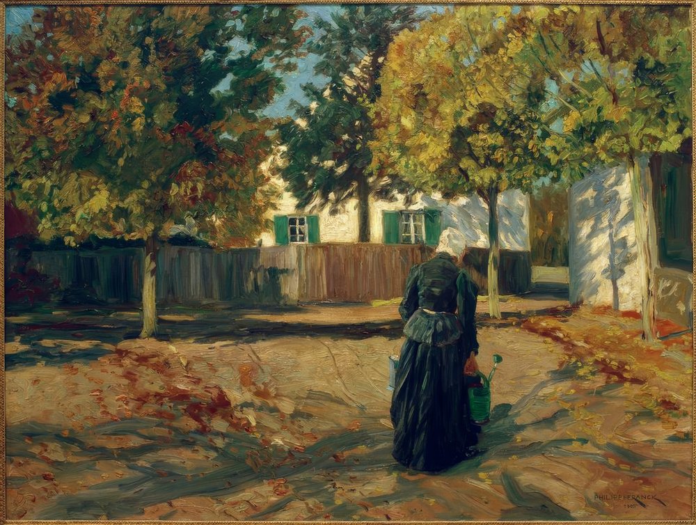 Herbstsonne von Philipp Franck: hochwertiger Kunstdruck