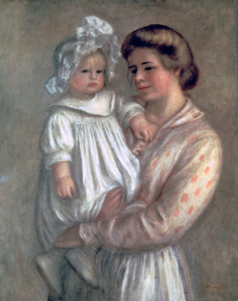 Claude und Renee, 1904 von Pierre-Auguste Renoir: Kunstdruck