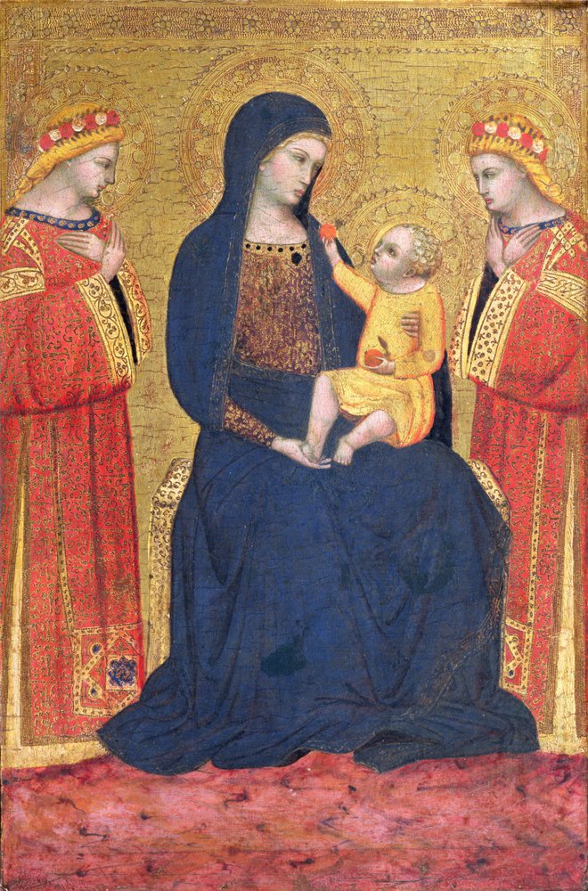 Madonna und Kind von Pietro Lorenzetti: Kunstdruck kaufen