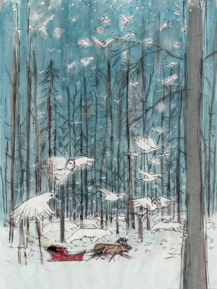 Der magische Wald von Polly Horner: hochwertiger Kunstdruck