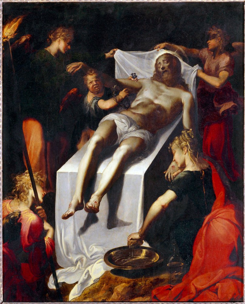 Die Grablegung Christi von Quentin Varin: Kunstdruck