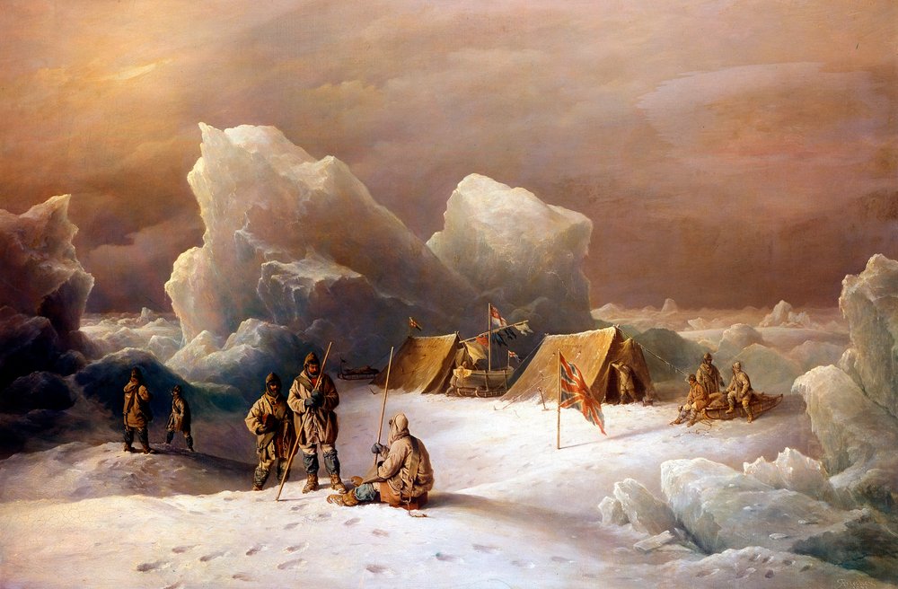 Expedition von Albert Hastings Markham und Alfred Arthur Parr im Mai ...