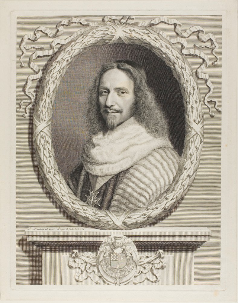 Nicolas Potier de Novion von Robert Nanteuil: Kunstdruck