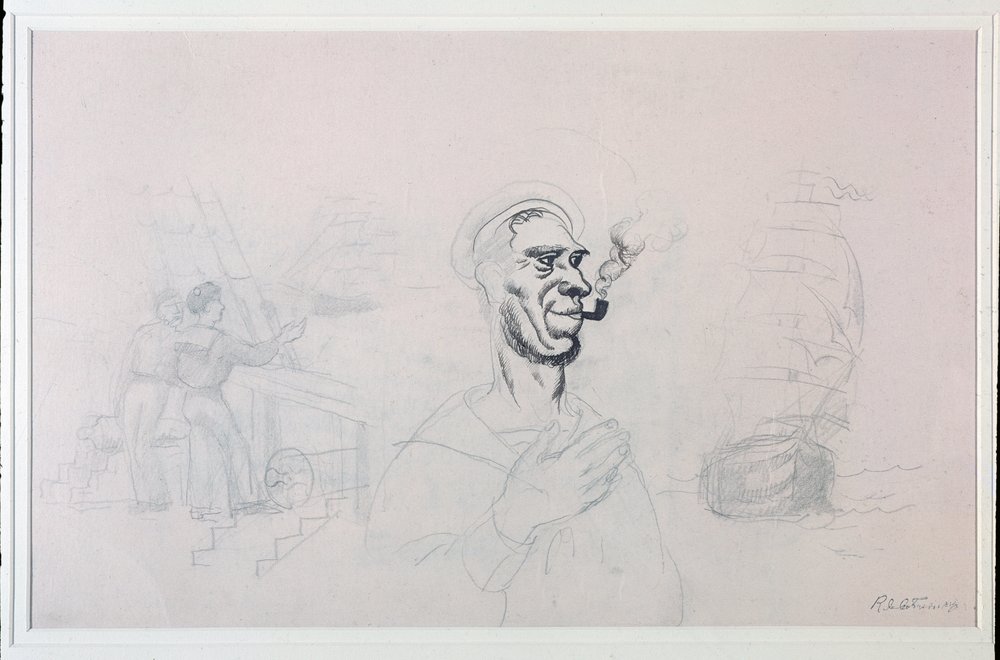 Der Matrose von Roger de La Fresnaye: Kunstdruck kaufen
