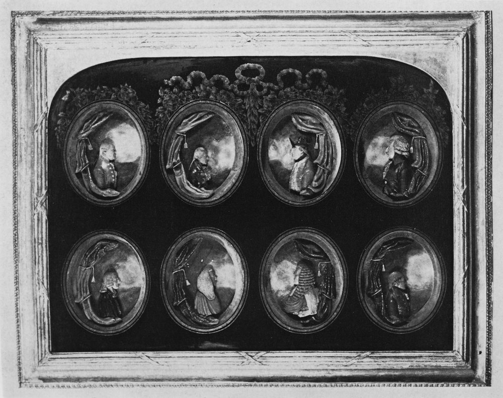 Rahmen mit acht Porträts von Samuel Percy: Kunstdruck