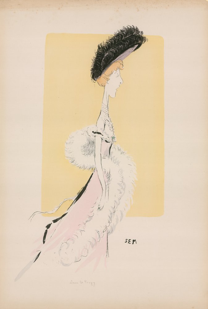 Karikatur von Sem: Hochwertigste Kunstreproduktion