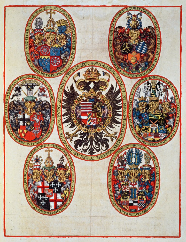 Wappen, aus 'Americae Tertia Pars..', 1592