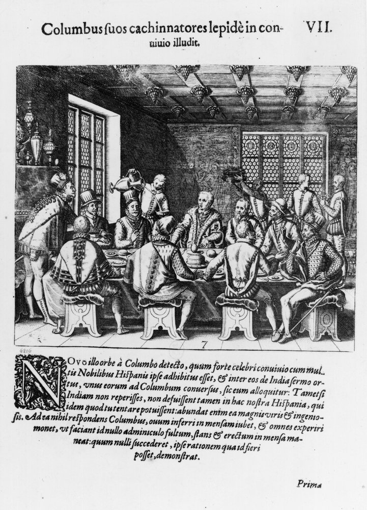 Die Geschichte vom Ei des Christoph Kolumbus (1450-1506), 1585-88