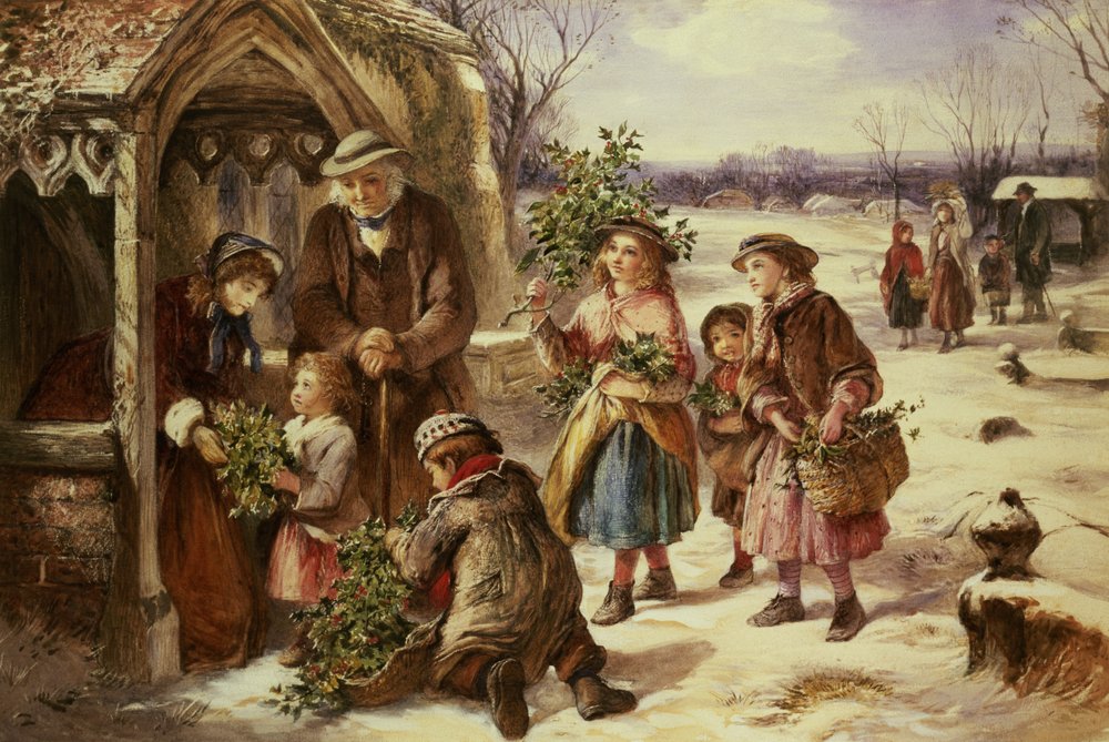 Weihnachtsmorgen von Thomas Falcon Marshall: Kunstdruck