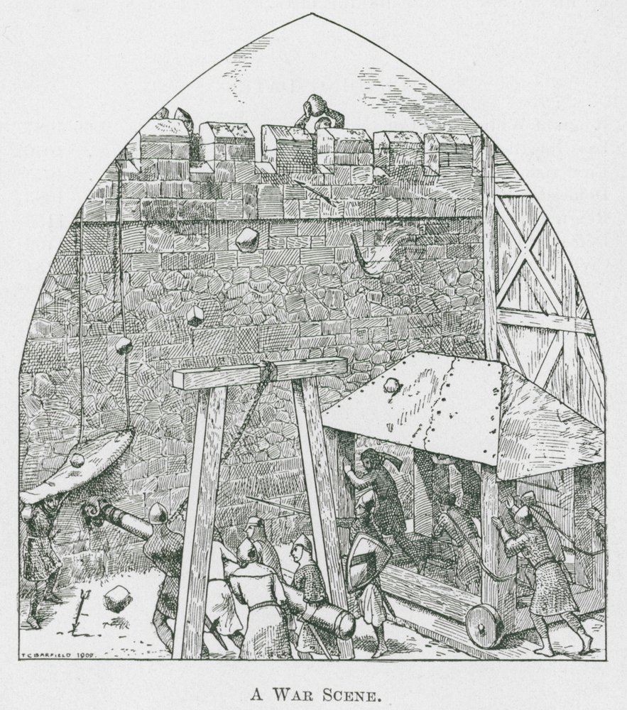 Eine Kriegsszene von Thomas Charles Barfield: Kunstdruck