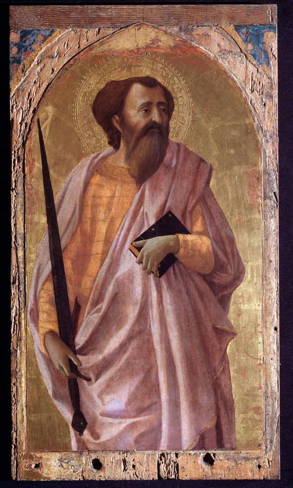 St. Paulus von Tommaso Masaccio: hochwertiger Kunstdruck