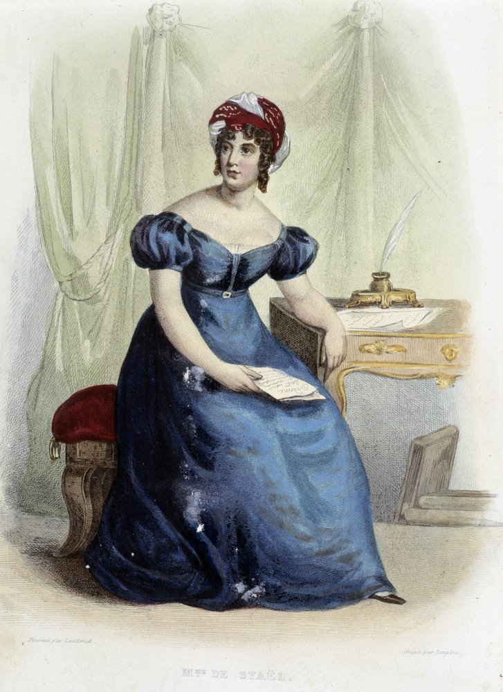 Porträt von Germaine Necker, Baronin von Stael Holstein (Stael-Holstein ...