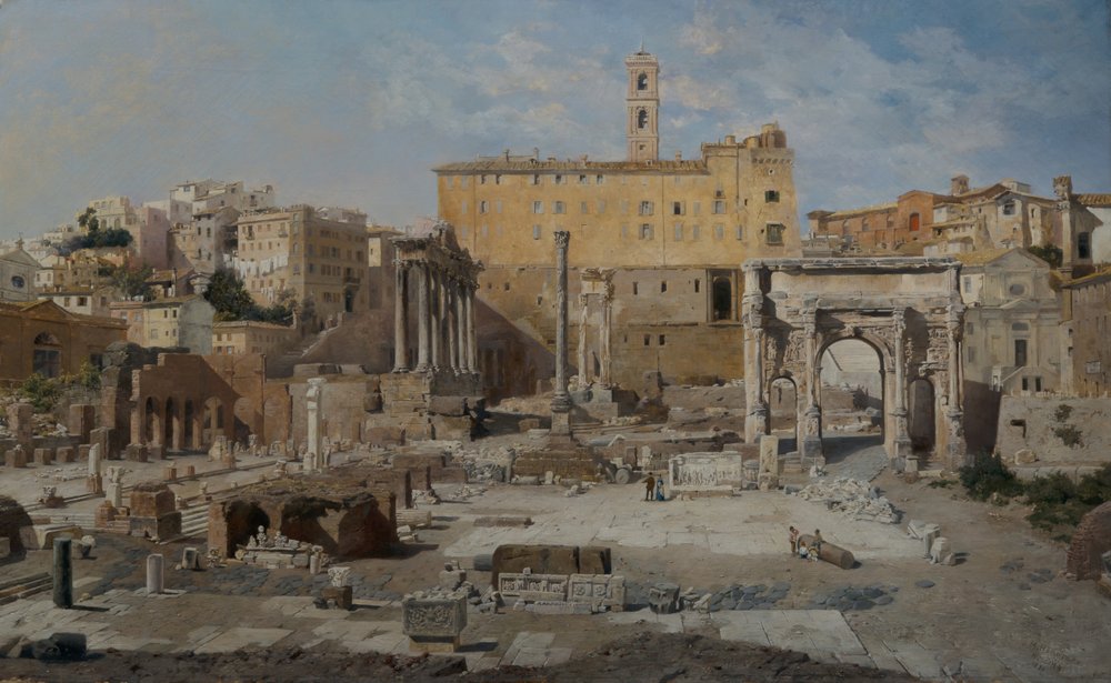 Forum Romanum von Veronika Maria Herwegen Manini: Kunstdruck