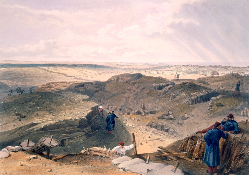 Graben des Malakoff, Tafel aus 'The Seat of War in the East ...