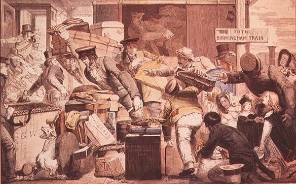 'Break of Gauge' in Gloucester, Gloucestershire, 6. Juni 1846