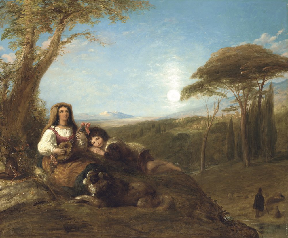 Ave Maria Szene bei Tivoli von William Collins: Kunstdruck