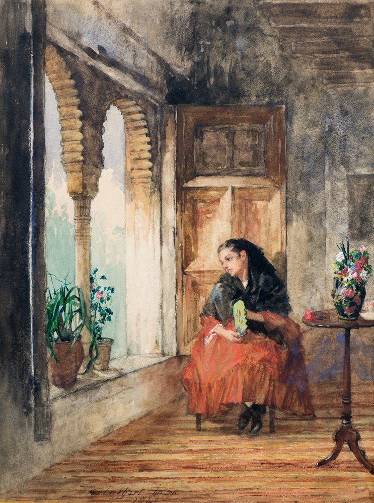 Die Veranda von William Ewart Lockhart: Kunstdruck kaufen