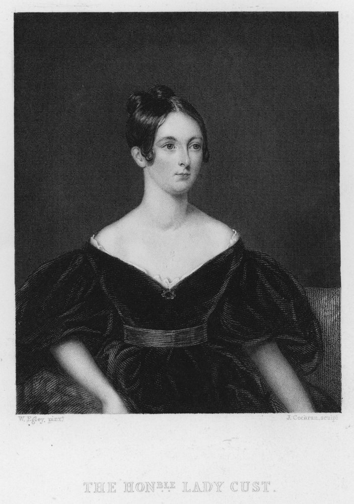 Lady Cust von William Maw Egley: hochwertiger Kunstdruck