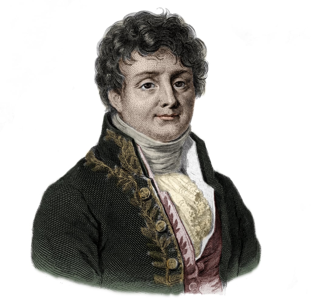 Porträt von Joseph Fourier (1768-1833) französischer Mathematiker und ...