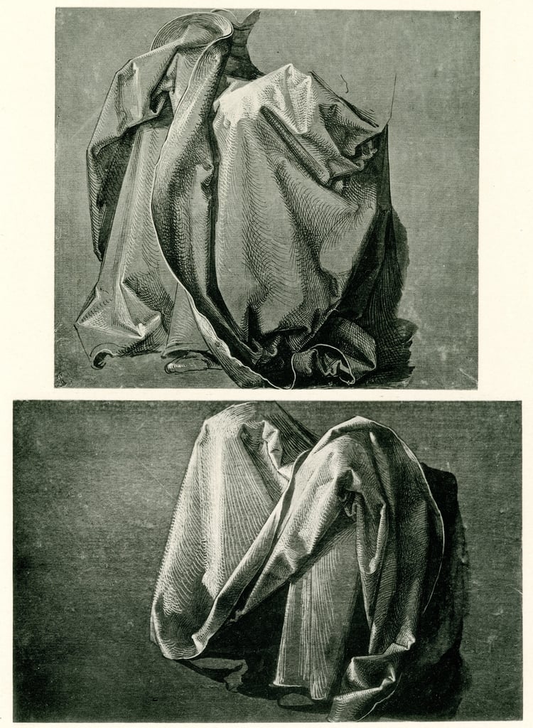Draperiestudien von Albrecht Dürer: Kunstdruck kaufen